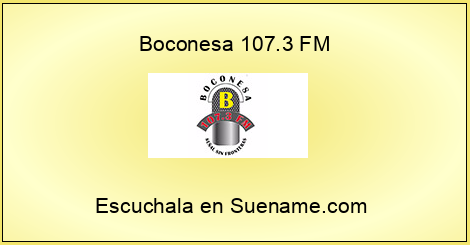 Boconesa 107.3 FM - En Vivo al Aire - Suename