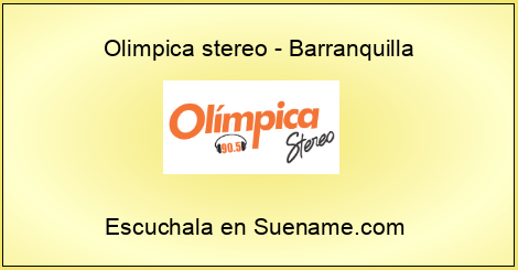 Olimpica stereo - Barranquilla - En Vivo al Aire - Suename
